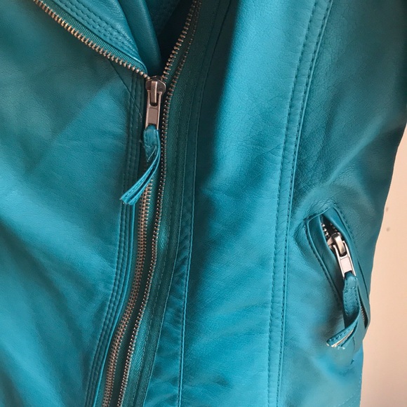 INC International Concepts | Jackets & Coats | Inc Jacket Teal Faux ...